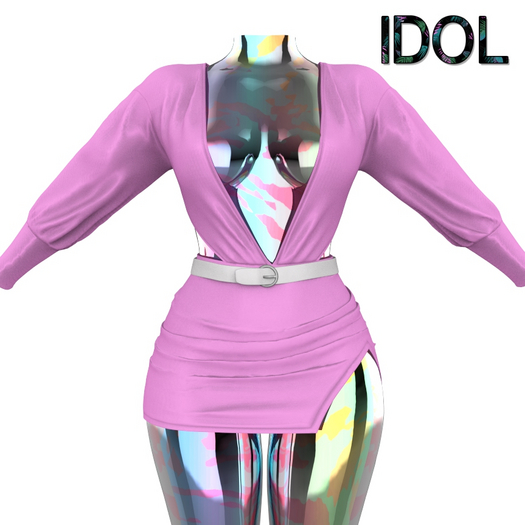Second Life Marketplace Pink Outfit Reborn
